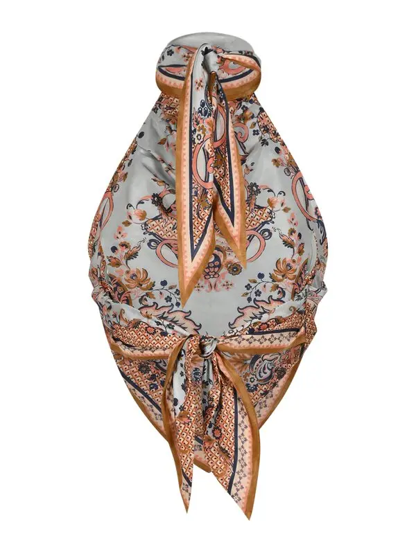 Zimmermann Aster Scarf Bodice - Blue