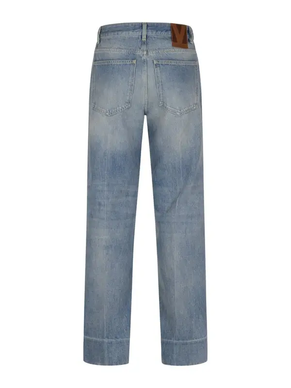 Valentino Garavani Pantalone In Denim | Solid | Denim Lav. Blu Medio