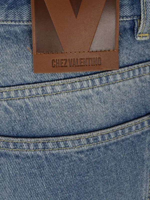 Valentino Garavani Pantalone In Denim | Solid | Denim Lav. Blu Medio