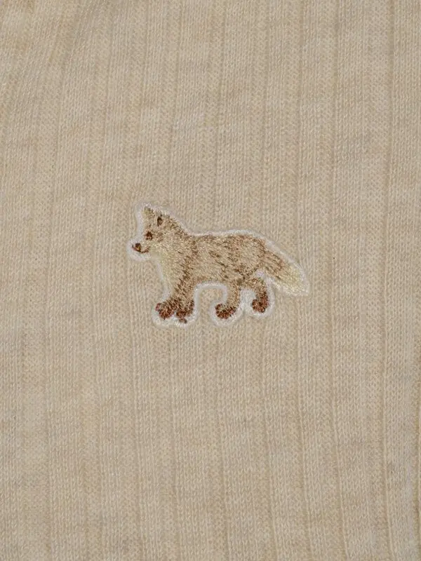 Maison Kitsuné Baby Fox Fine Rib Cardigan