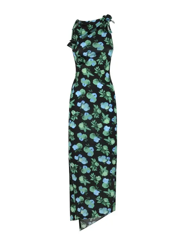 Coperni Asymmetric Flower Gown