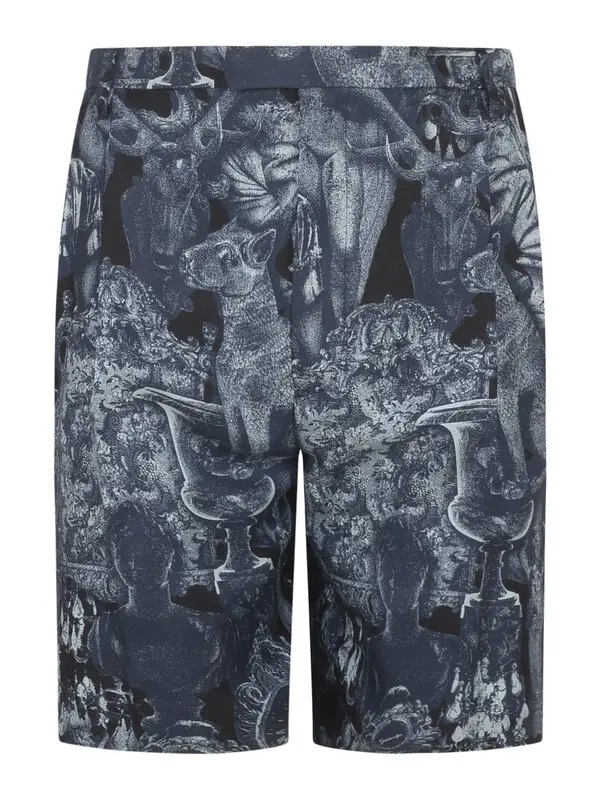 Givenchy Bermuda Shorts With Hubert Pattern - Multicolor