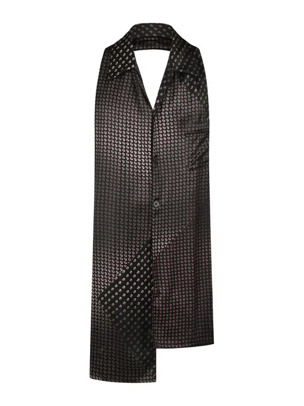 MAISON MARGIELA Paisley Shirting Scarf - Black