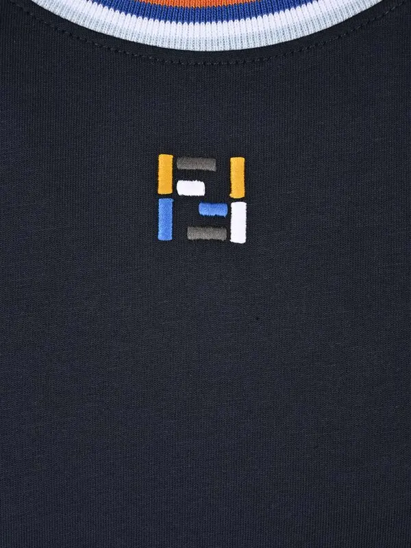 Fendi T-shirt R L. J+ff Stitch Multi