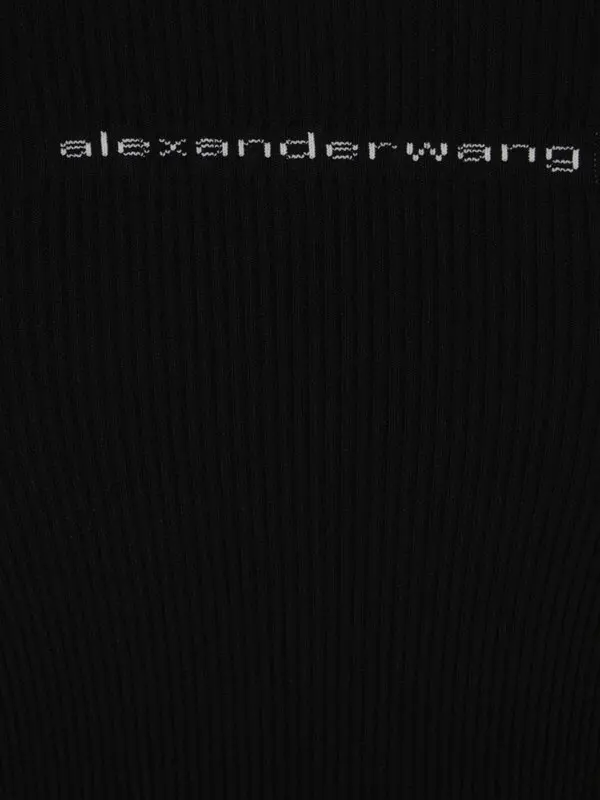 Alexander Wang Racer Tank W/ Jacquard Logo