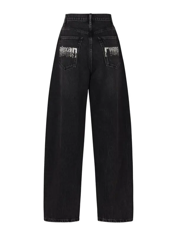 Alexander Wang Blow Up Jean W/ Crystal Hotfix At Back Pockets