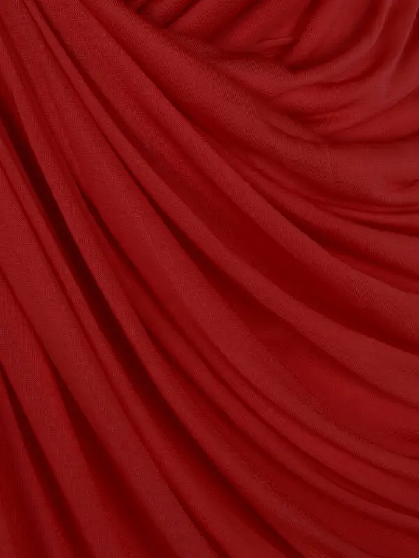 Christopher Esber Ripple Drape Gown - Red