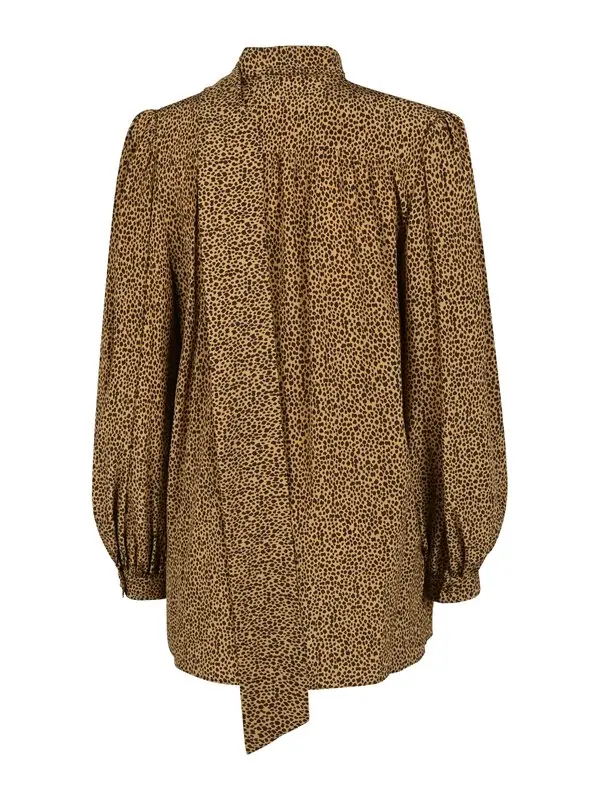 Valentino Garavani Shirt | Pattern | Crepe De Chine Micromacula Fauve Eclat