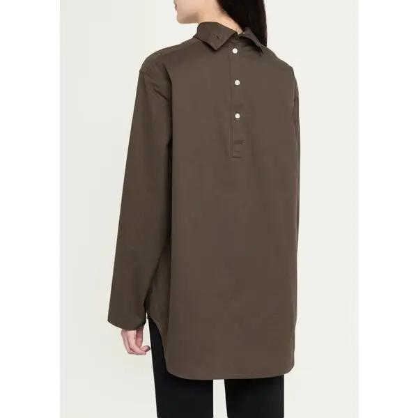6397 Turtleneck Cotton-silk Shirt