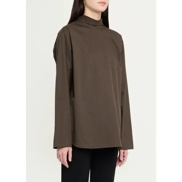 6397 Turtleneck Cotton-silk Shirt