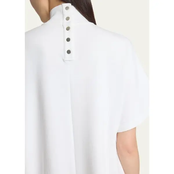 Alaïa Asymmetric Short-sleeve Cotton T-shirt