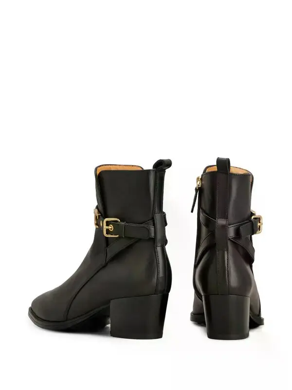TOD'S T Timeless Buckle Ankle Boots