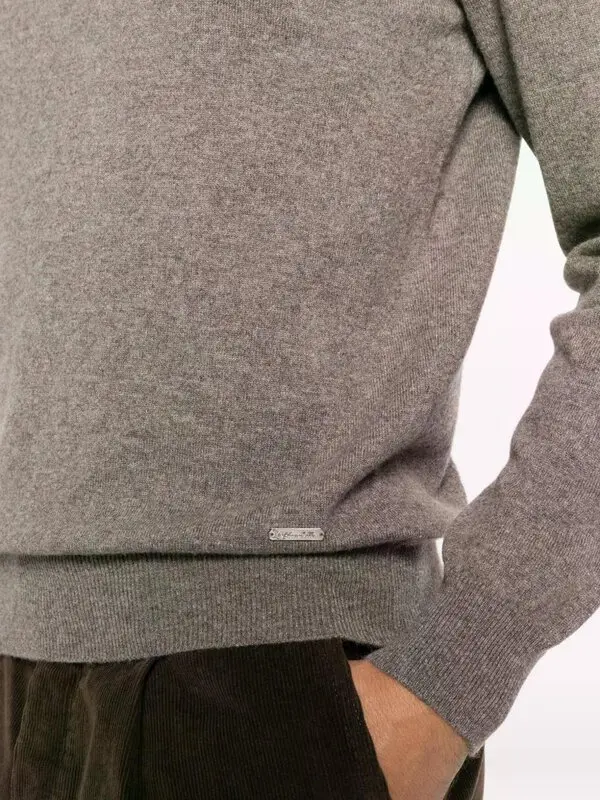 MANDELLI Crew Neck Long-sleeve Sweater