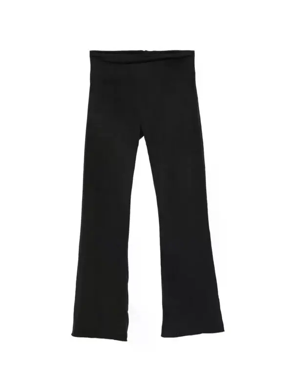 SKIMS Fold-over Flared Trousers - Black