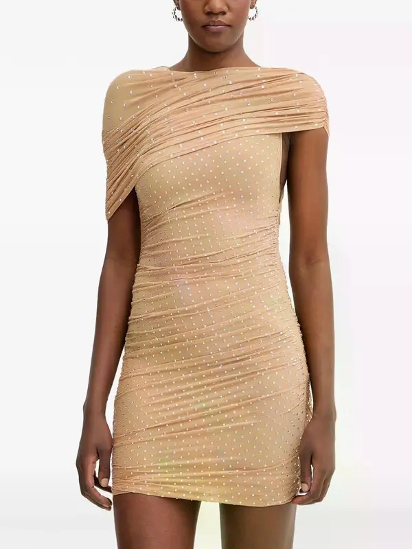 Retrofete Tianna Crystal-embellished Mini Dress - Neutrals