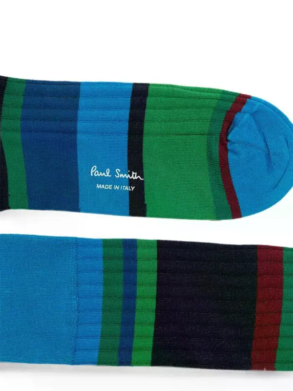 Paul Smith Ribbed Striped Socks
