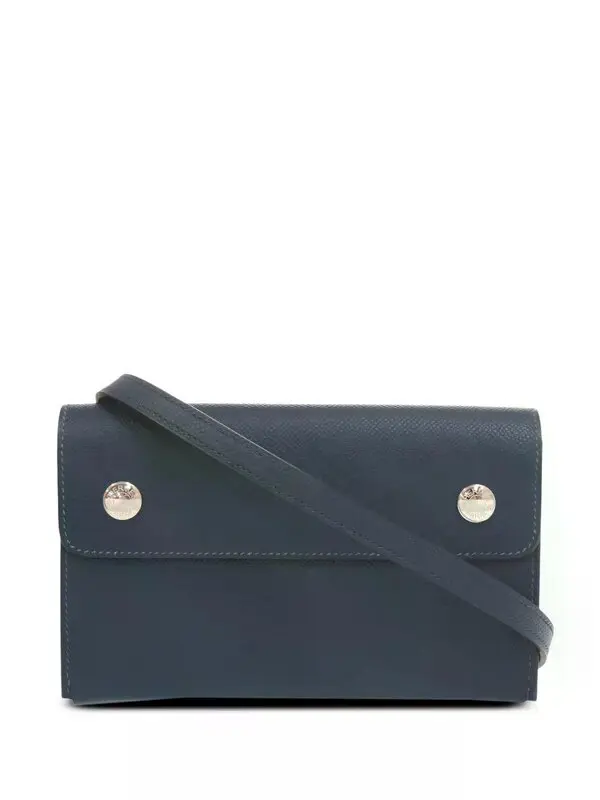 Hermès 2024 Epsom Hermesnap Wallet On Strap Crossbody Bag - Blue