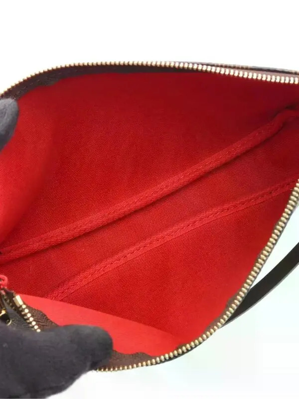 LOUIS VUITTON 2009 Damier Ebene Pochette Accessoires Shoulder Bag