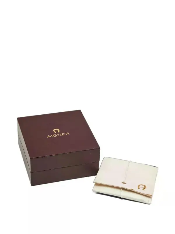 AIGNER Logo Enamel Cufflinks