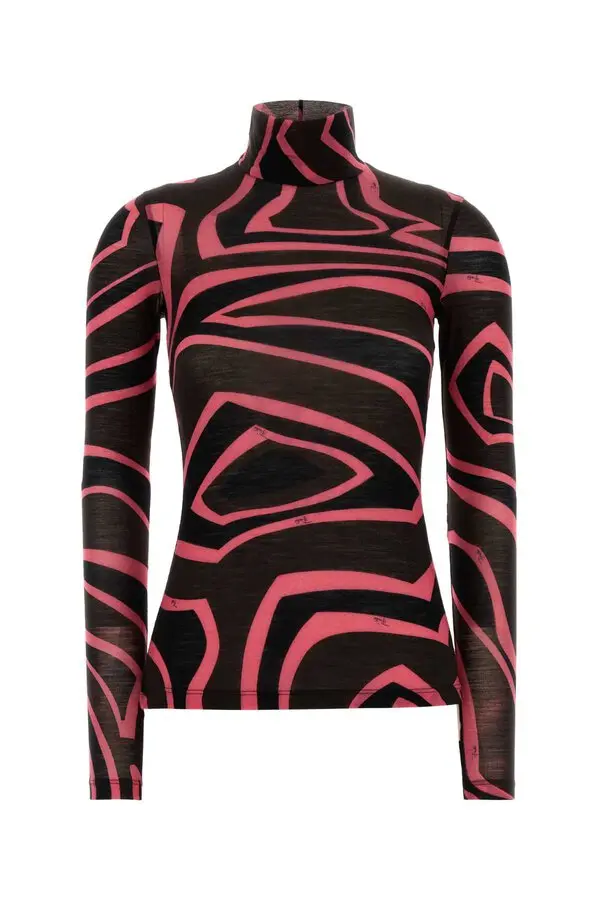 Emilio Pucci Embellished Mini T-shirt In Wool Blend