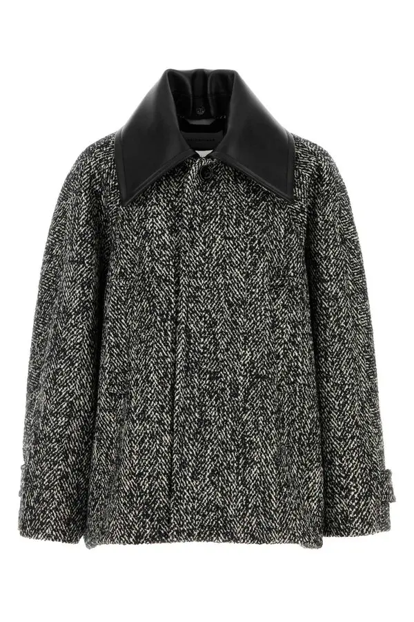 Balenciaga Contrast Wool-blend Jacket - Multicoloured