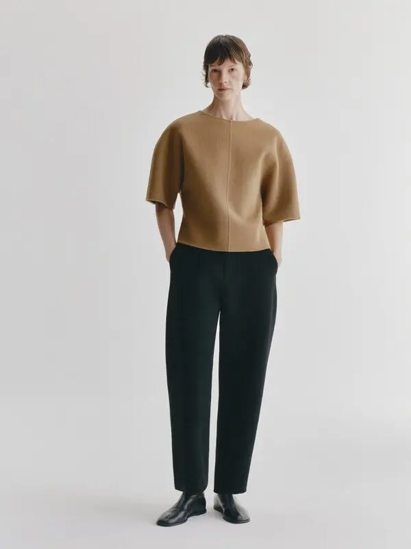 LISA YANG Doublé Round Neck Top