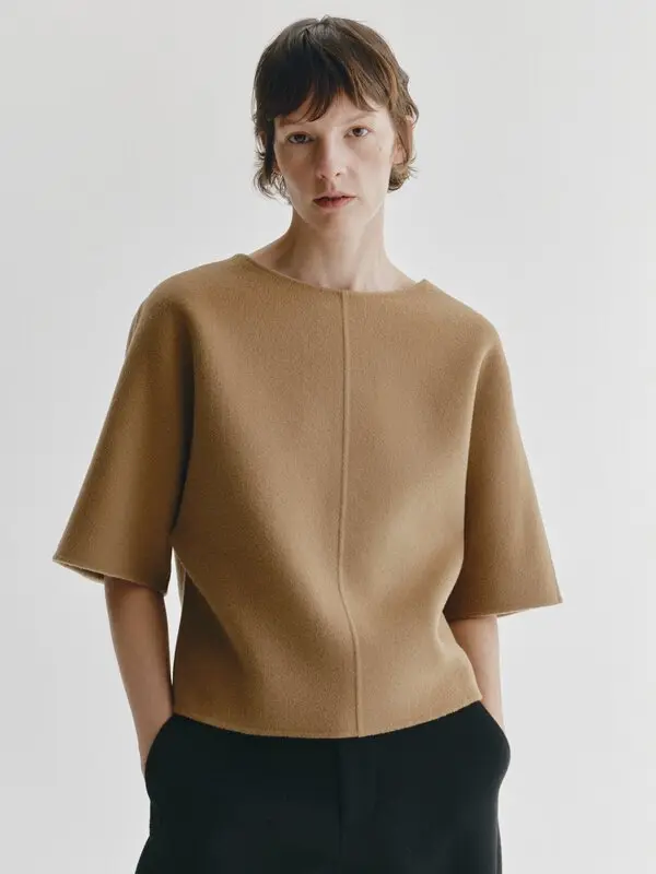 LISA YANG Doublé Round Neck Top