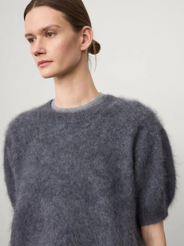 LISA YANG Juniper Sweater - Graphite Brushed