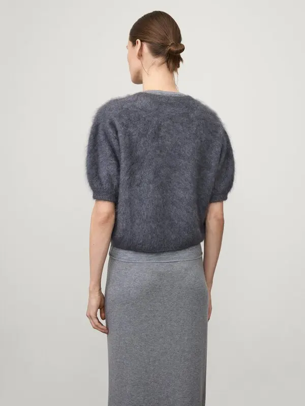 LISA YANG Juniper Sweater - Graphite Brushed