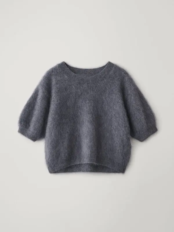 LISA YANG Juniper Sweater - Graphite Brushed