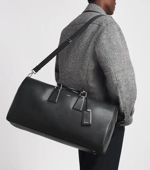 Sandro Reconstituted Leather Weekend Bag