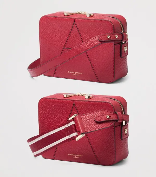 ASPINAL OF LONDON Leather Camera Cross-body Bag
