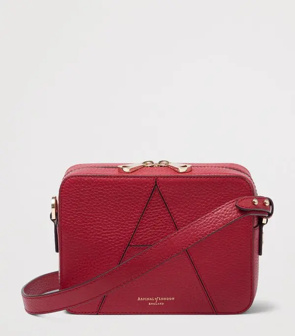 ASPINAL OF LONDON Leather Camera Cross-body Bag