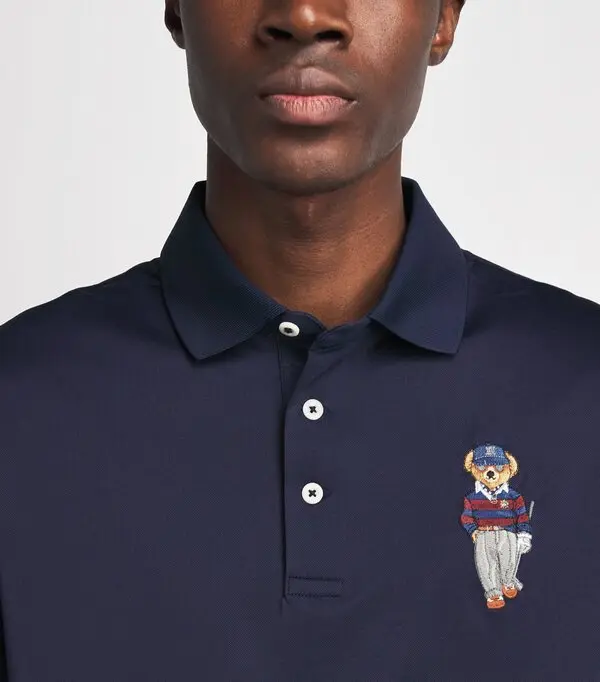 Rlx Ralph Lauren Tailored-fit Polo Bear Performance Polo Shirt