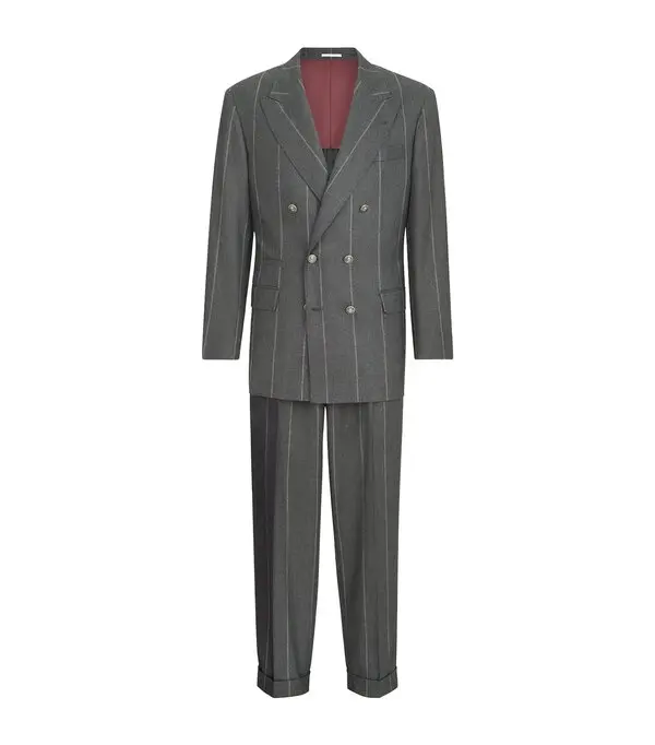Brunello Cucinelli Wool-silk-cashmere 2-piece Suit - Grey