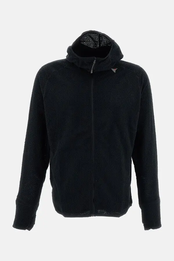 ROA Felpa In Tessuto Termico Con Cappuccio E Zip