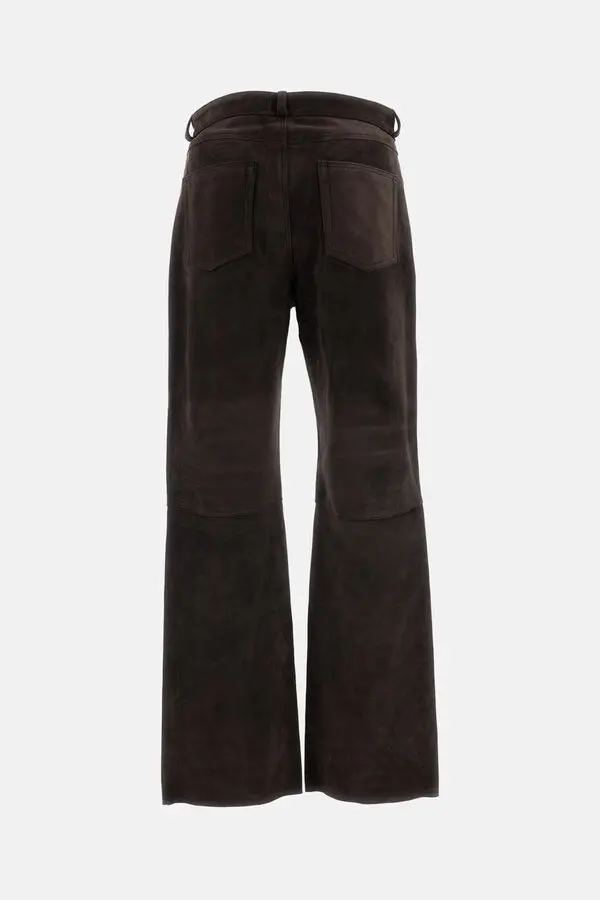 Our Legacy Pantaloni Carlson Cut In Pelle Suede