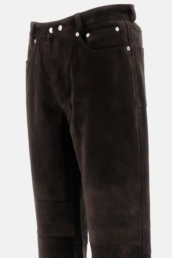 Our Legacy Pantaloni Carlson Cut In Pelle Suede