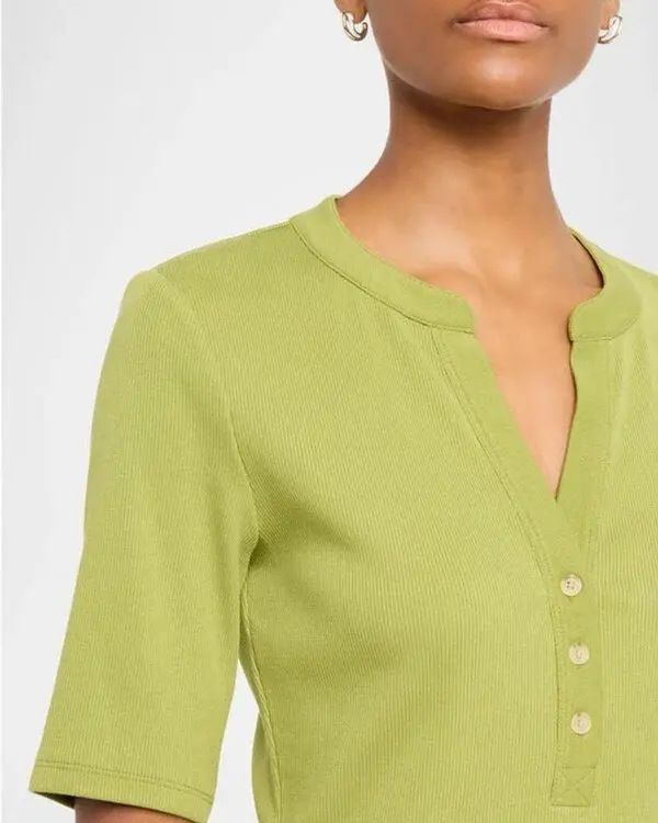 Veronica Beard Reubian Stretch-cotton V-neck T-shirt