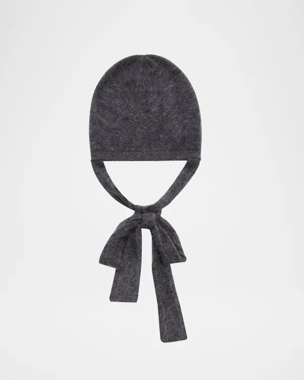 LISA YANG The Brushed Cashmere Tied Hood