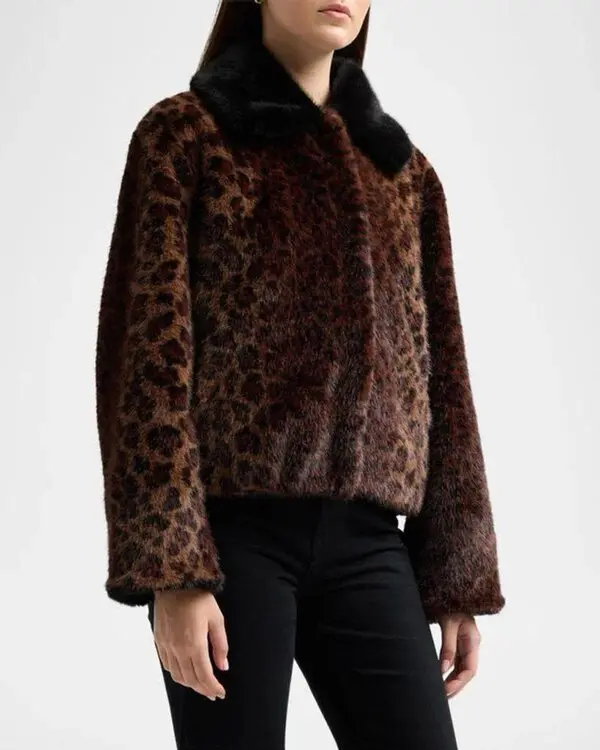 Kobi Halperin Sylvia Leopard-print Faux Fur Coat