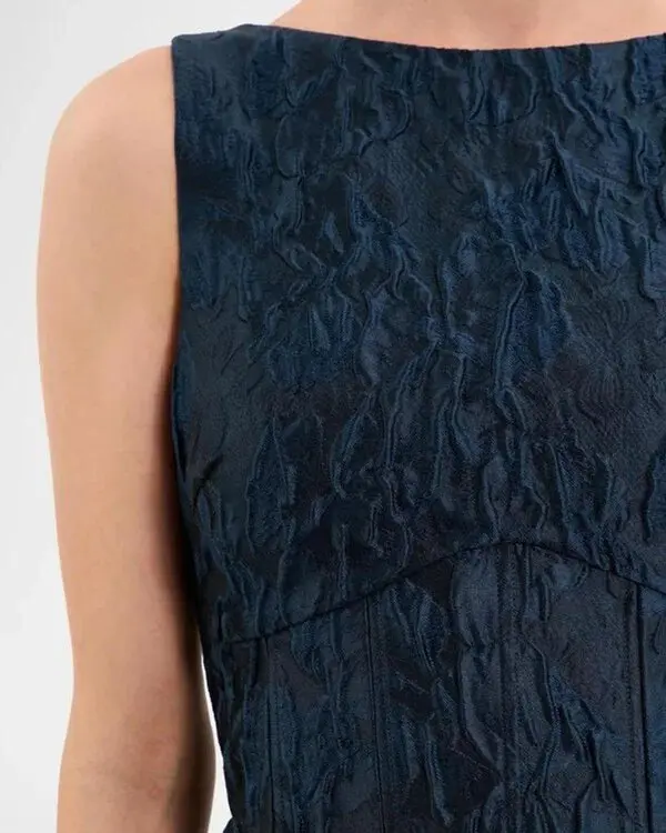 Rebecca Vallance Cascades Jacquard Gown - Teal