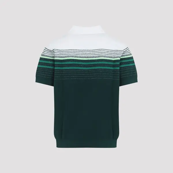 Casablanca Boucle Stripe Knitted Polo