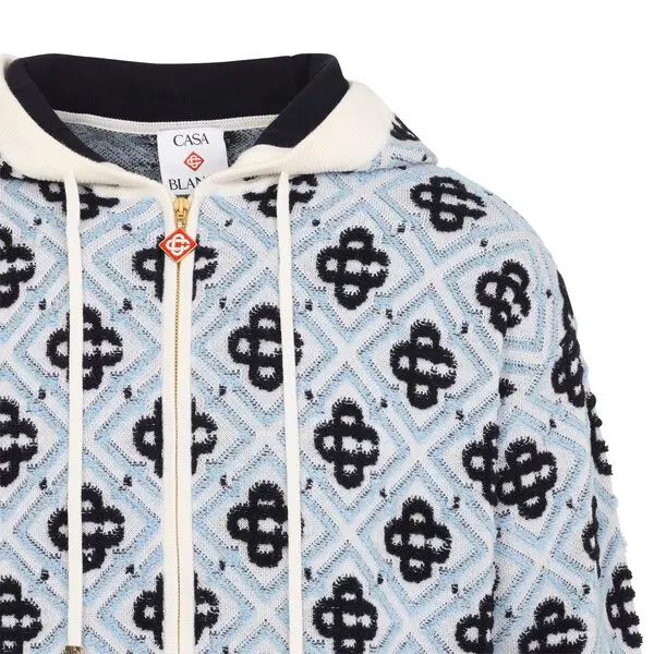 Casablanca Monogram Zip Hp Hoodie