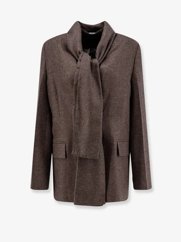TOTEME Scarf Lapel Viscose And Wool Blazer - Multicolor