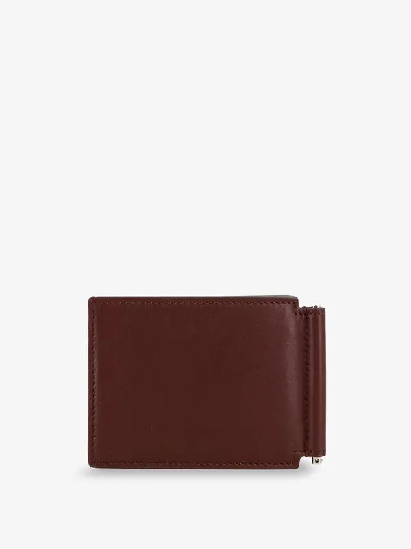 Brunello Cucinelli Leather Wallet With Engraved Logo