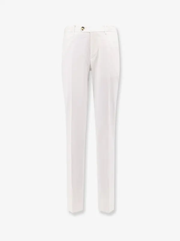 Brunello Cucinelli Italian Fit Stretch Cotton Trousers - Multicolor