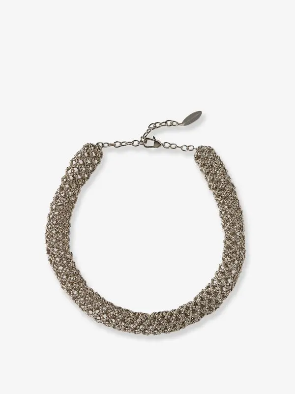 Brunello Cucinelli 925 Sterling Silver Necklace - Multicolor