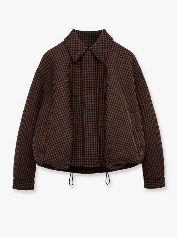 Loewe Wool Jacket With Checked Pattern