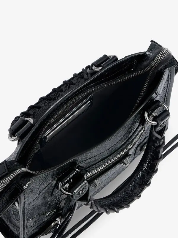 Balenciaga Le City Mini Arena Leather Handbag